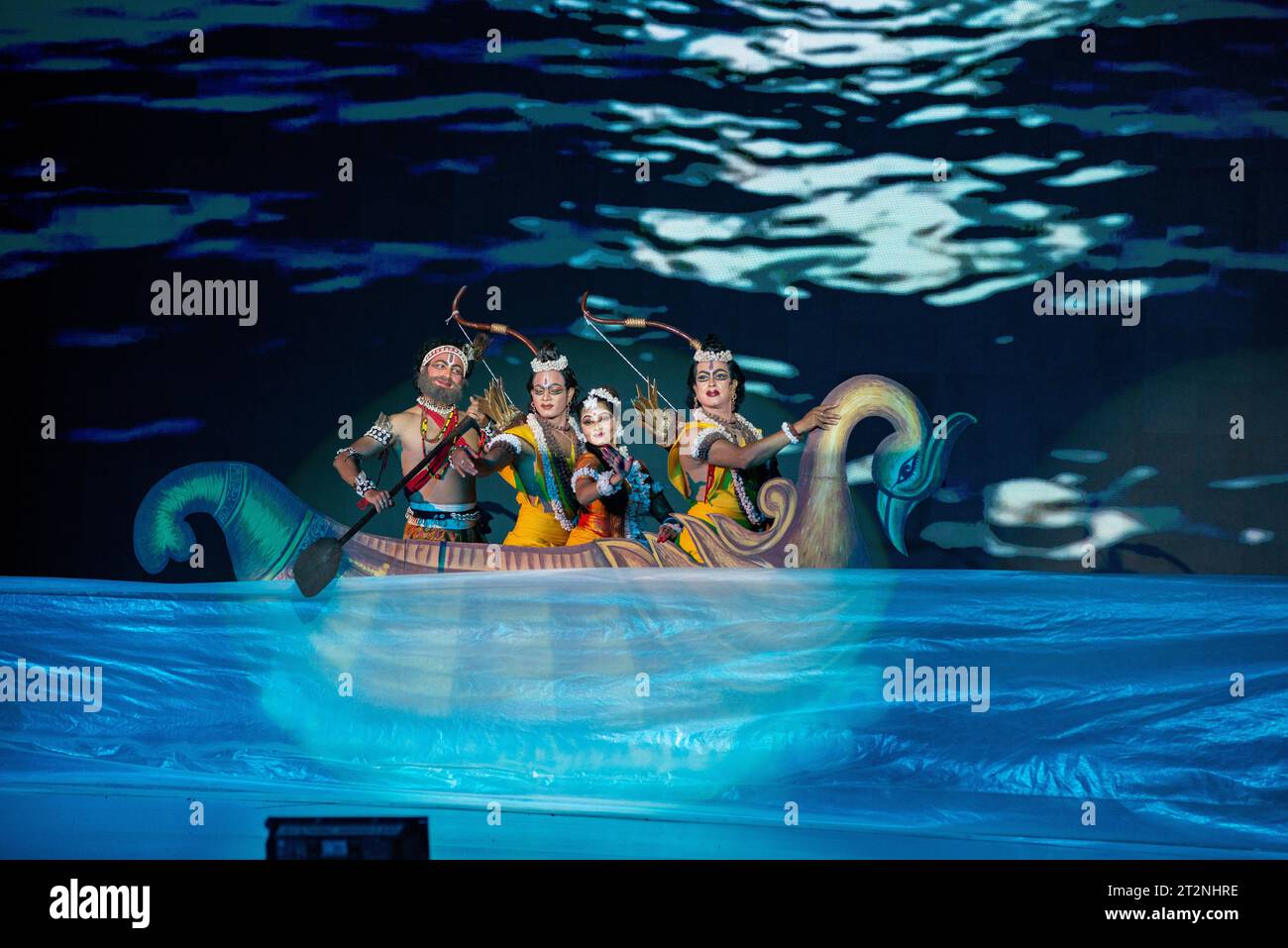 New Delhi, India. 19th Oct, 2023. Kewat Ferries Rama, Sita and ...