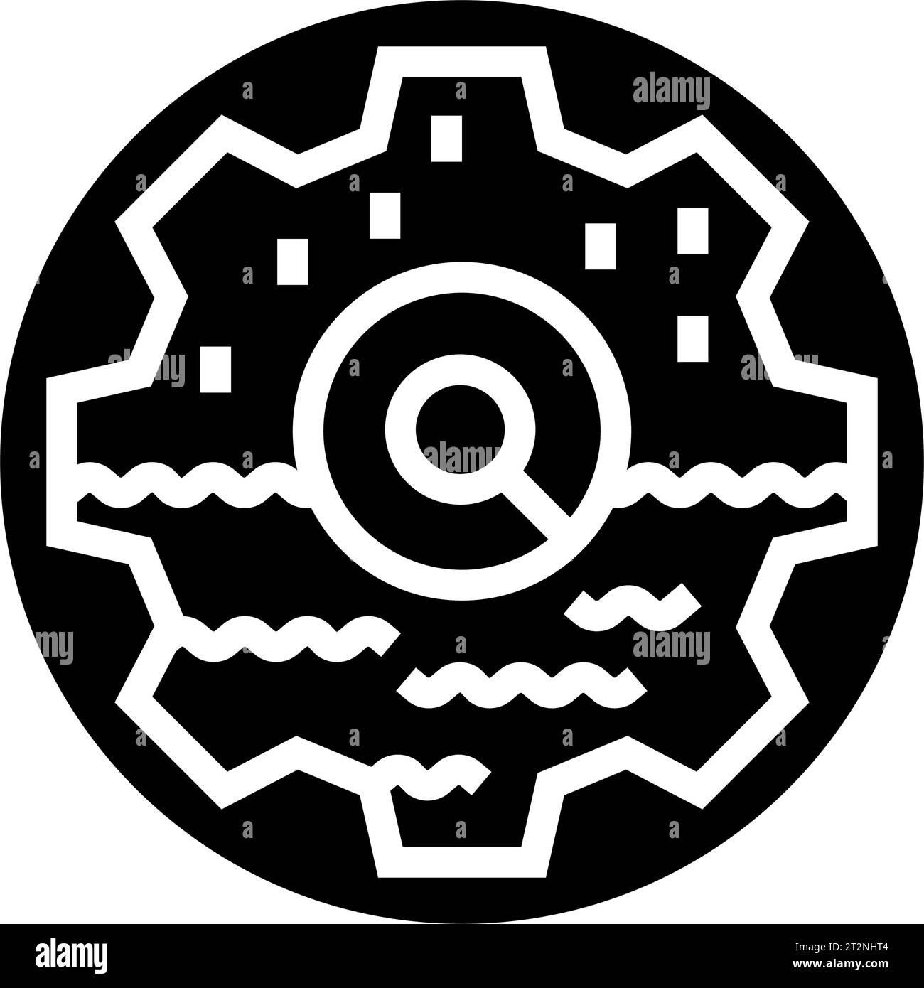 water well testing hydrogeologist glyph icon vector illustration Stock ...