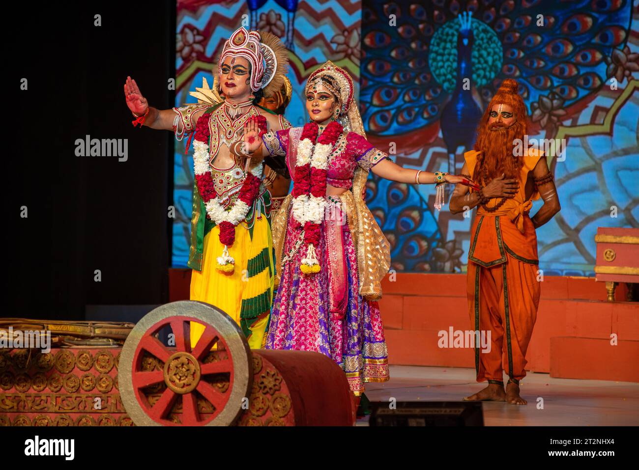 New Delhi, India. 19th Oct, 2023. The Lord Rama with Sita during the ...