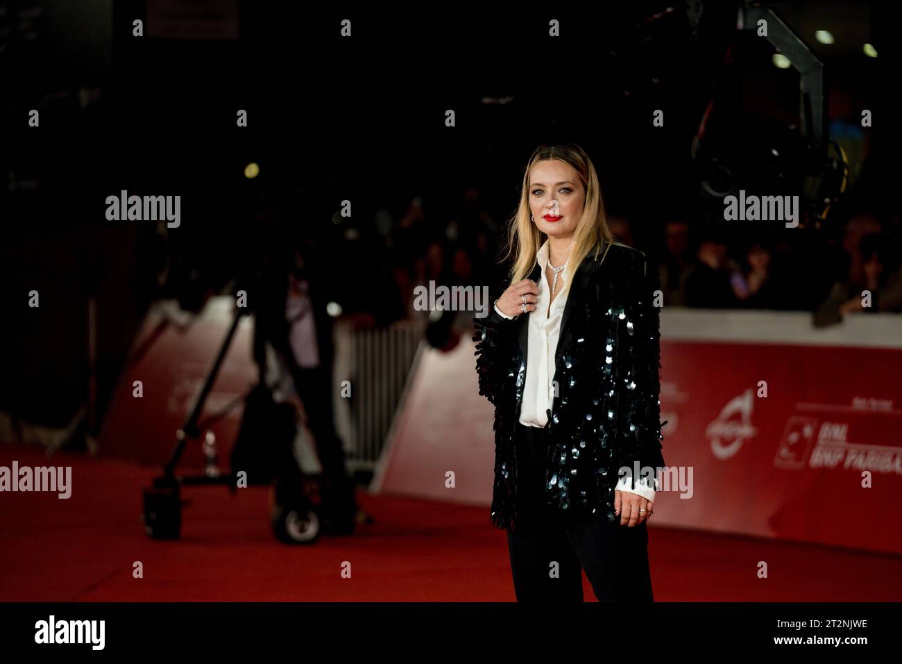 ROME, ITALY - OCTOBER 19: Carolina Crescentini attends a red carpet for ...