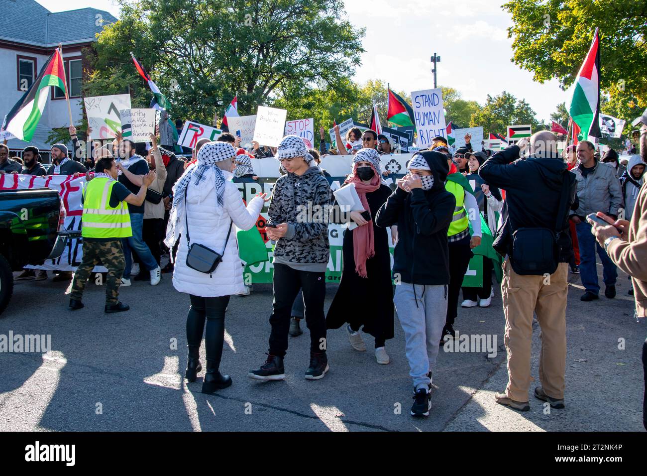 Minneapolis, Minnesota. March for Palestine Stock Photo - Alamy