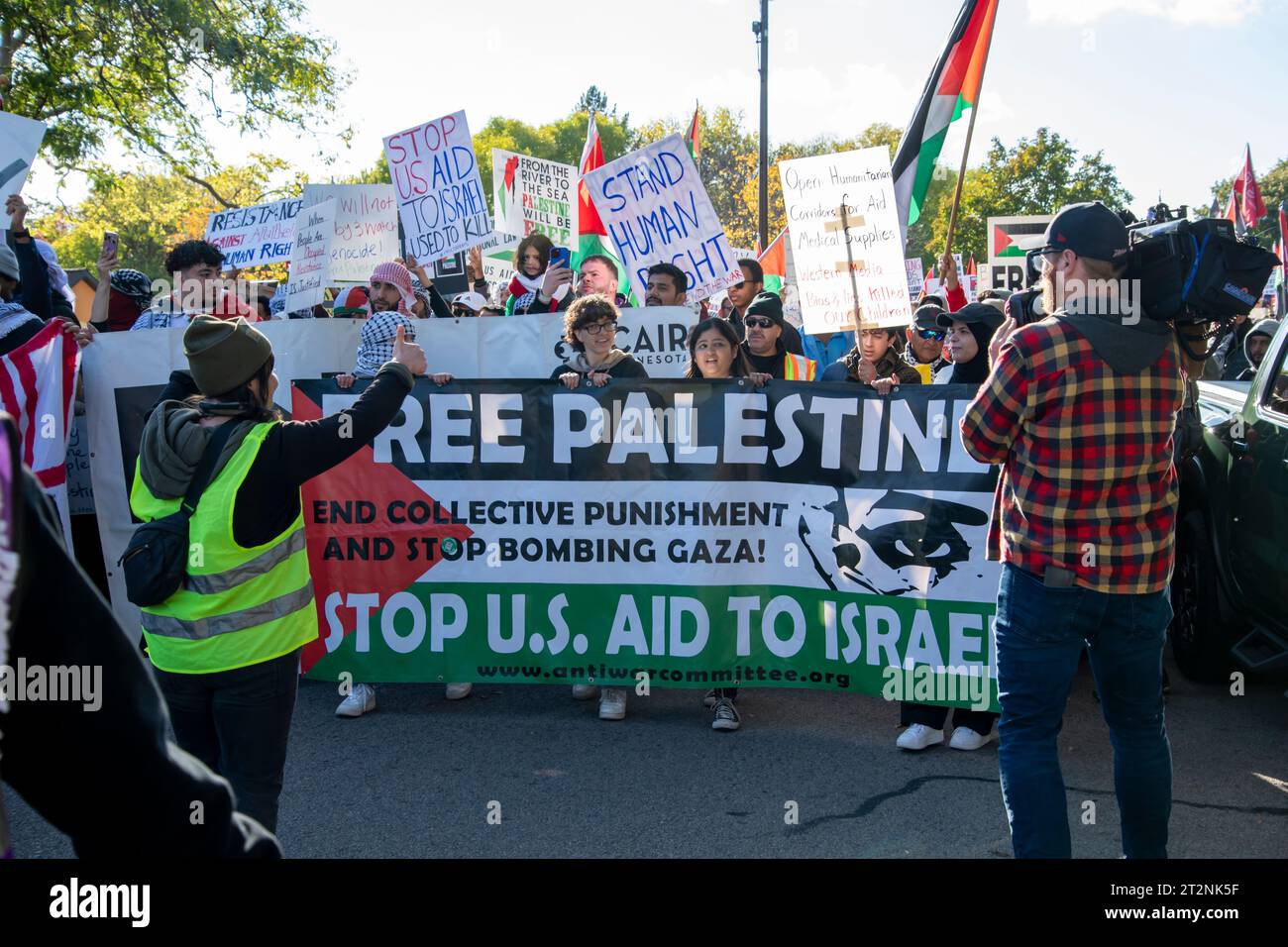 Minneapolis, Minnesota. March for Palestine Stock Photo - Alamy
