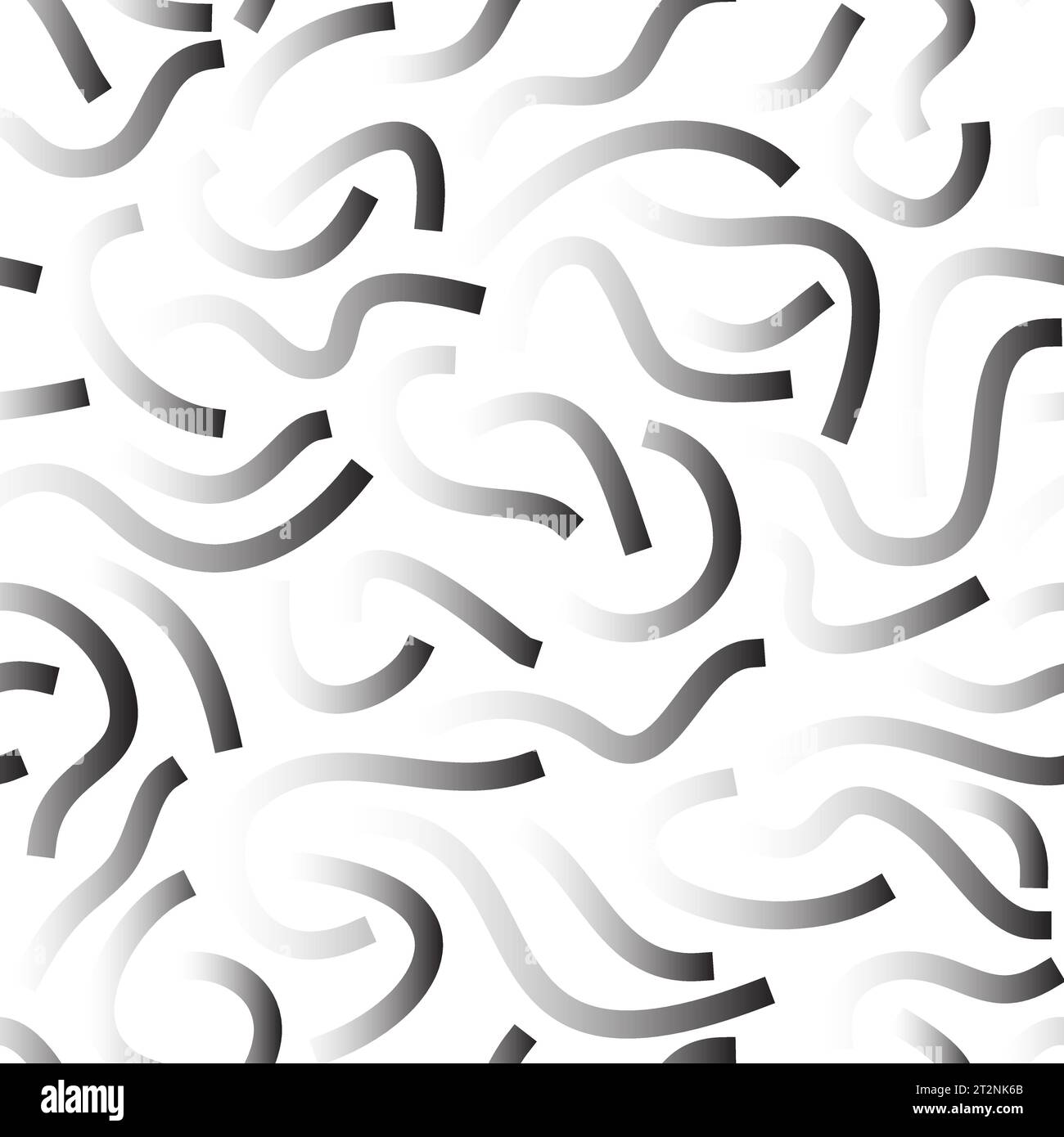 Black and white gradient curved lines isolated on white background ...