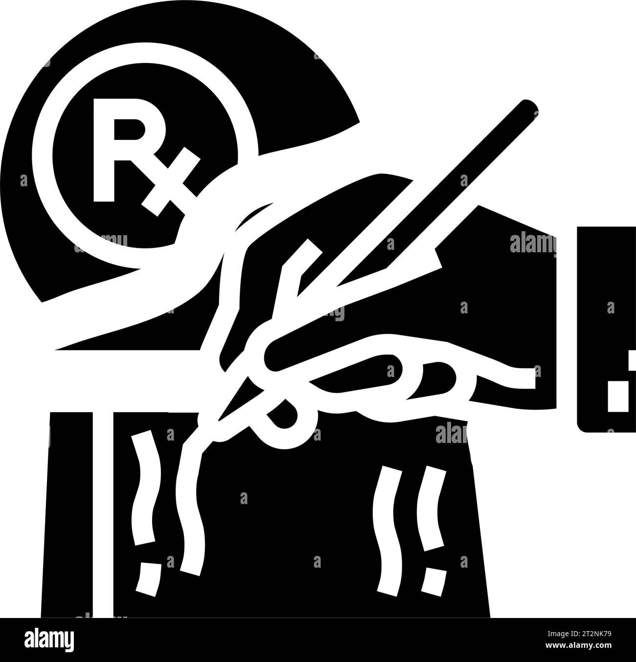 prescription filling pharmacist glyph icon vector illustration Stock ...