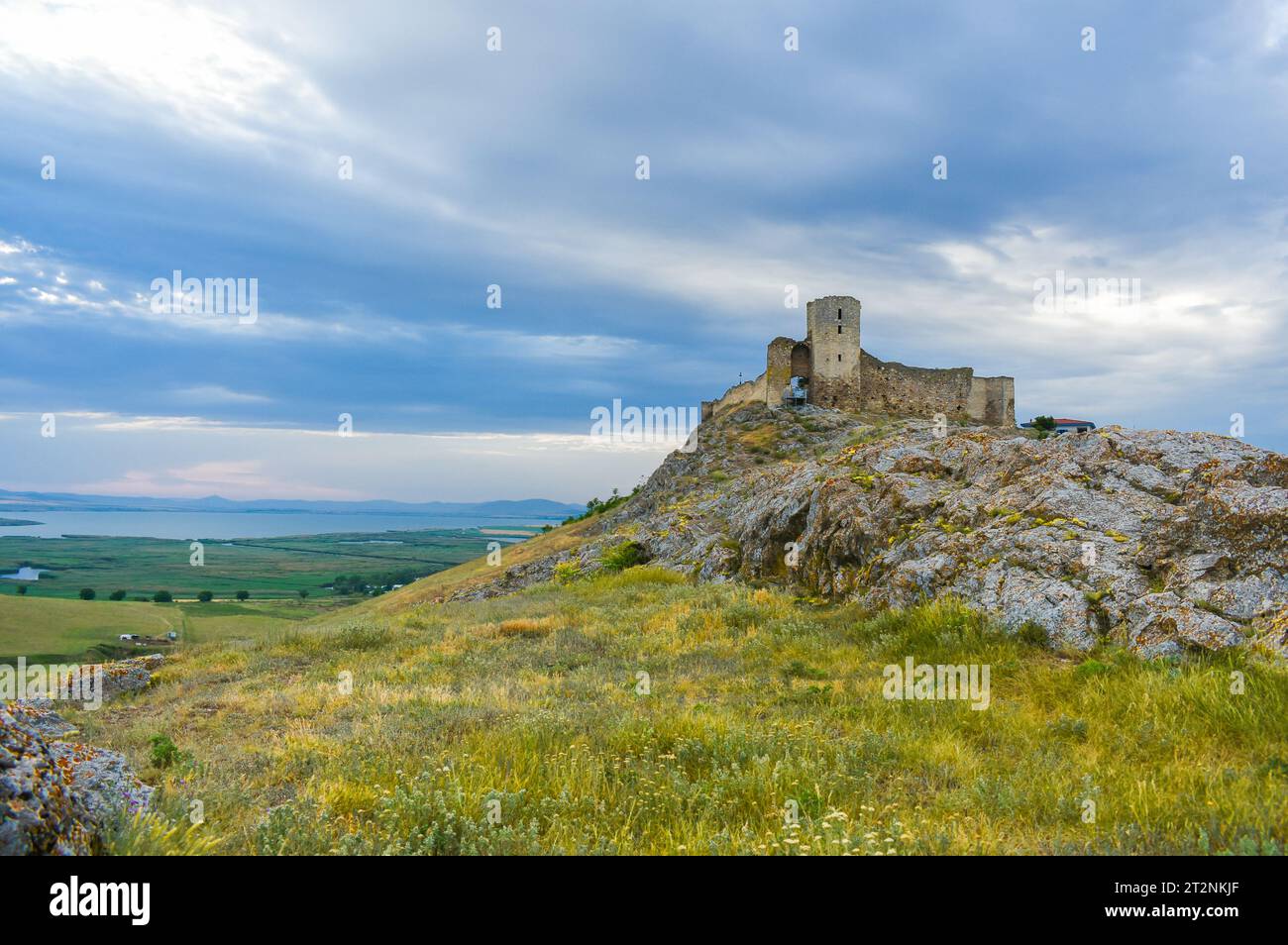 the medieval fortress of Enisala Stock Photo - Alamy