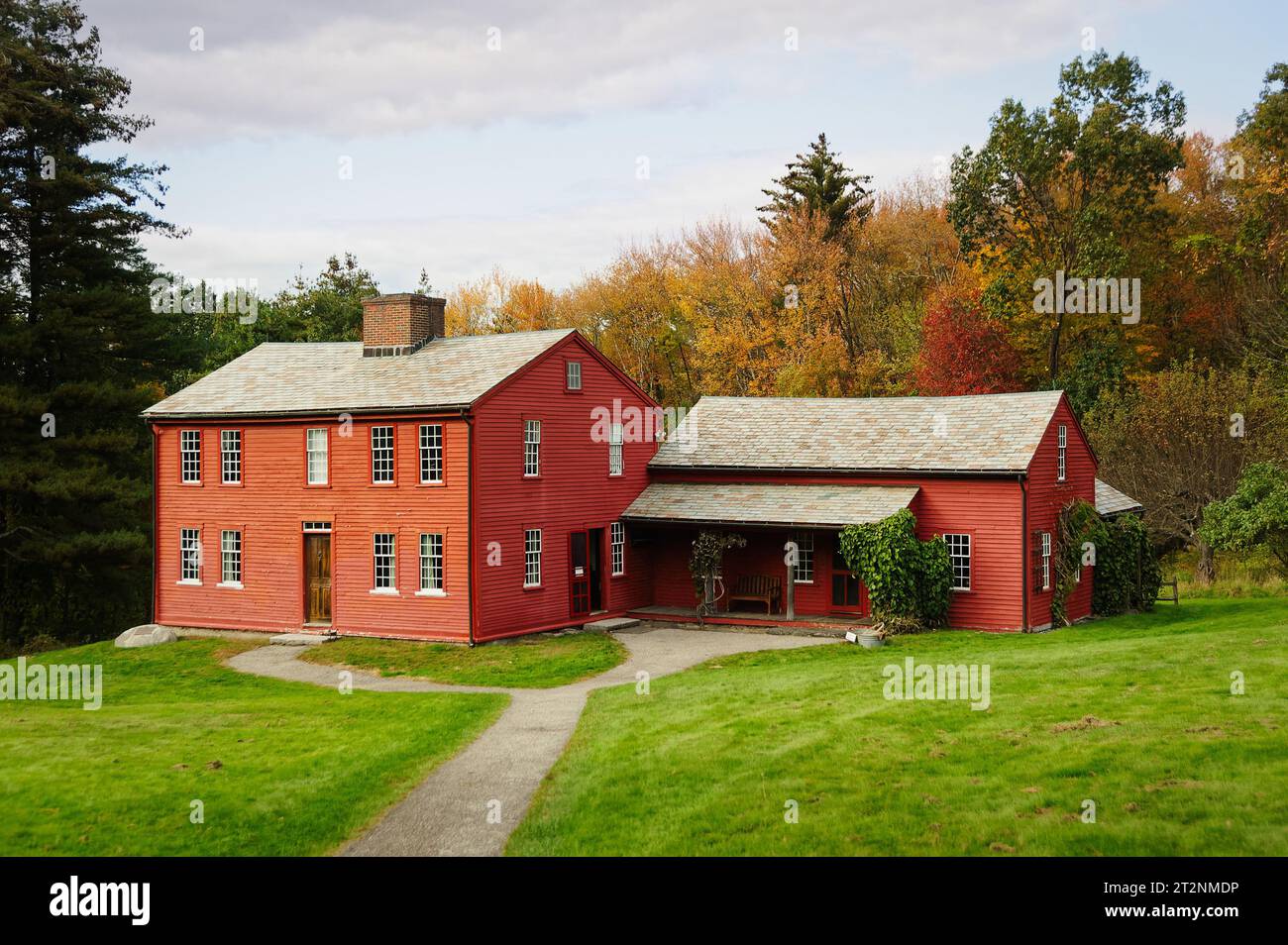 The Fruitlands Farm House inhabited by Louisa May Alcott and her family ...