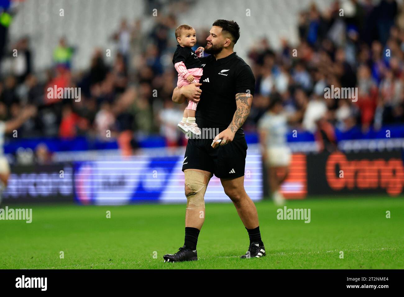 New Zealand's Tyrel Lomax reacts after winning the Rugby World Cup ...