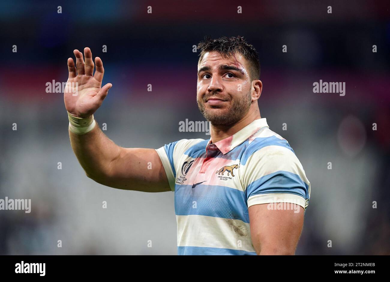 Argentina's Facundo Isa after the Rugby World Cup 2023 semi final match ...