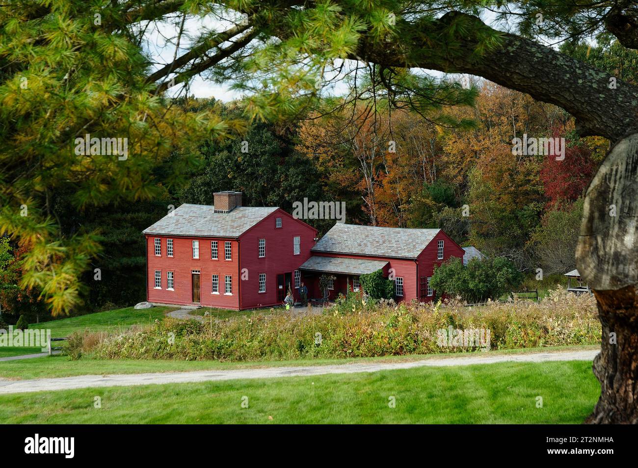 The Fruitlands Farm House inhabited by Louisa May Alcott and her family ...