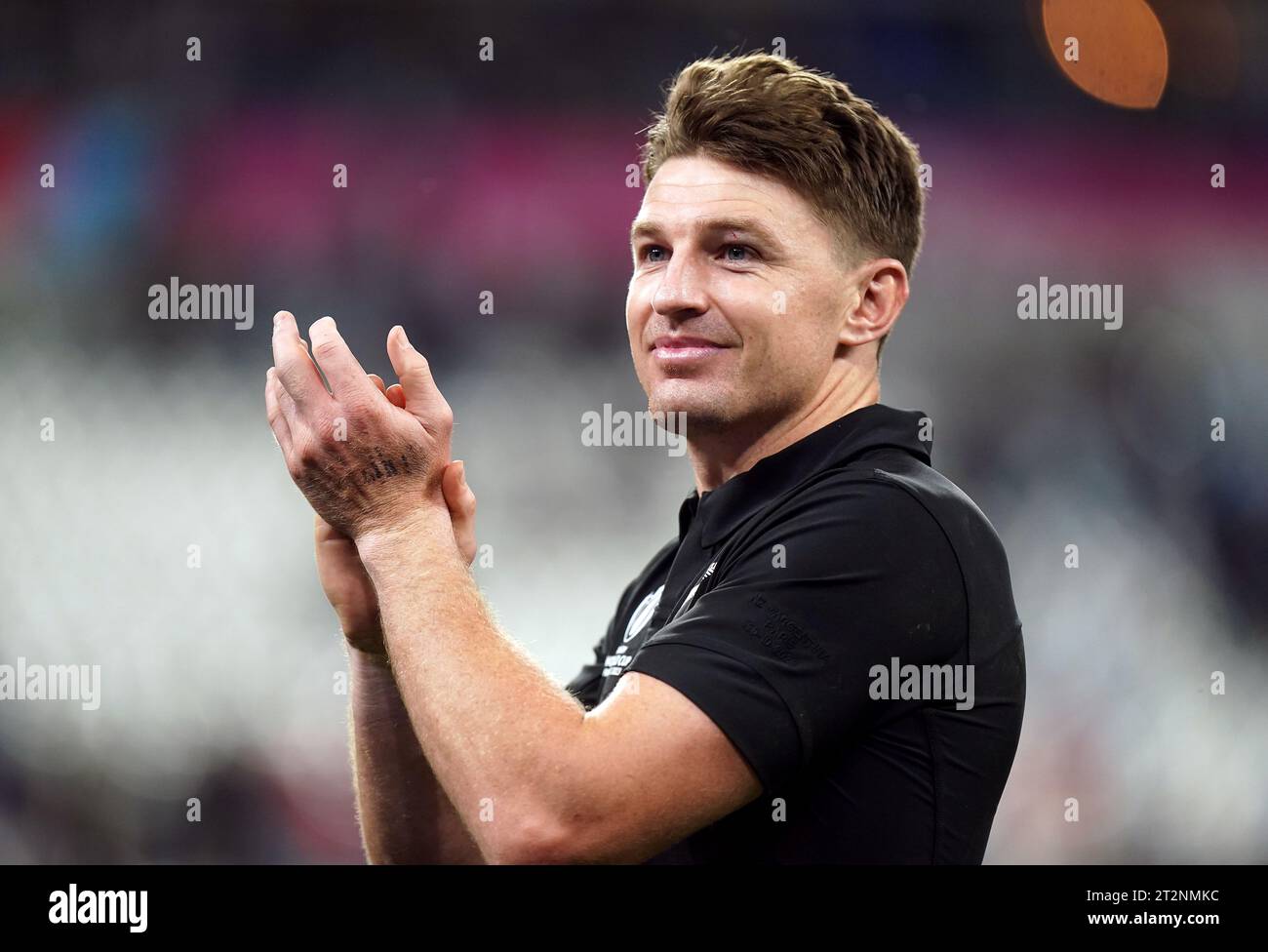 New Zealand's Beauden Barrett after the Rugby World Cup 2023 semi final ...