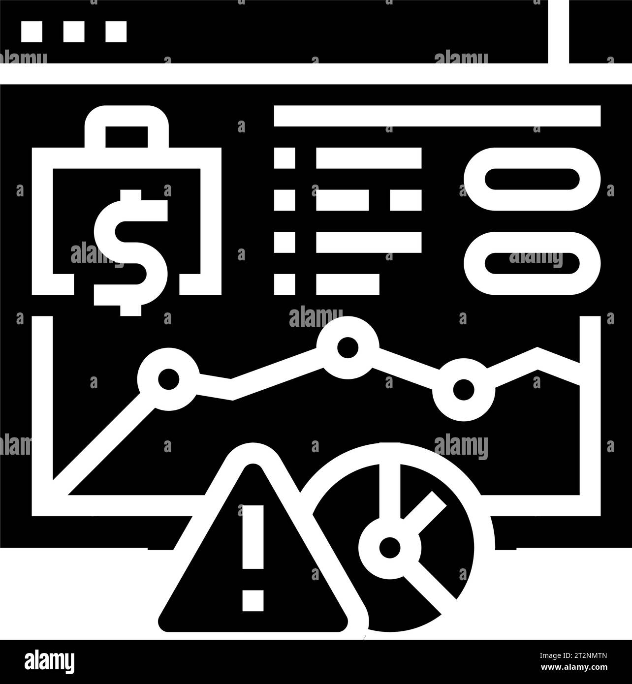 metrics risk glyph icon vector illustration Stock Vector Image & Art ...