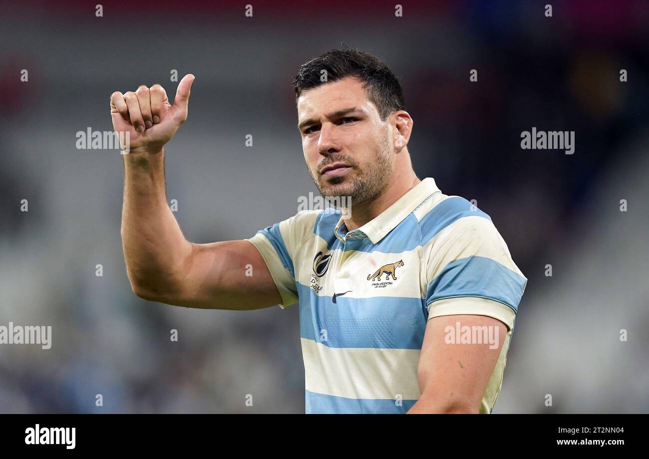 Argentina's Guido Petti Pagadizabal after the Rugby World Cup 2023 semi ...