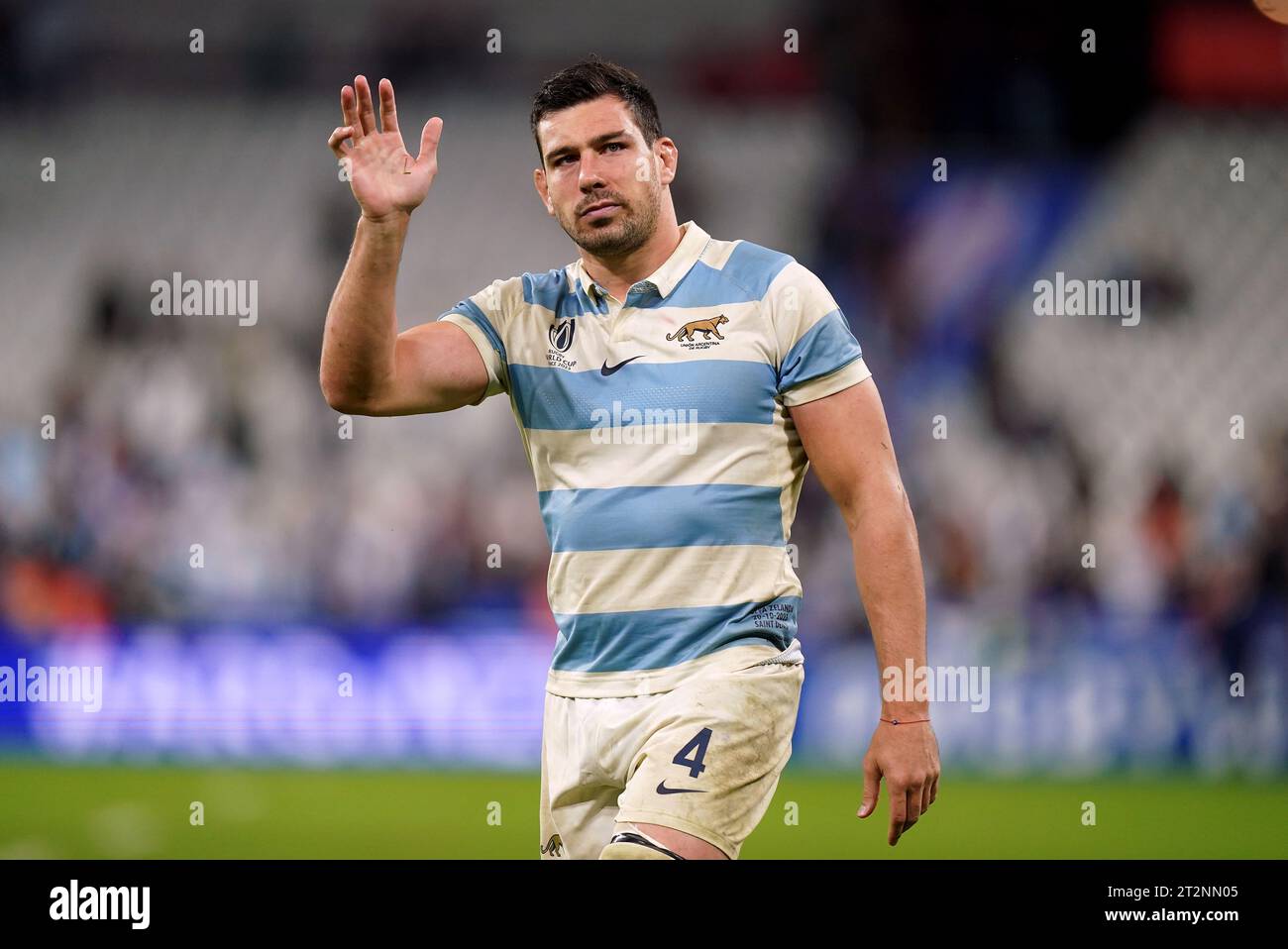Argentina's Guido Petti Pagadizabal after the Rugby World Cup 2023 semi ...
