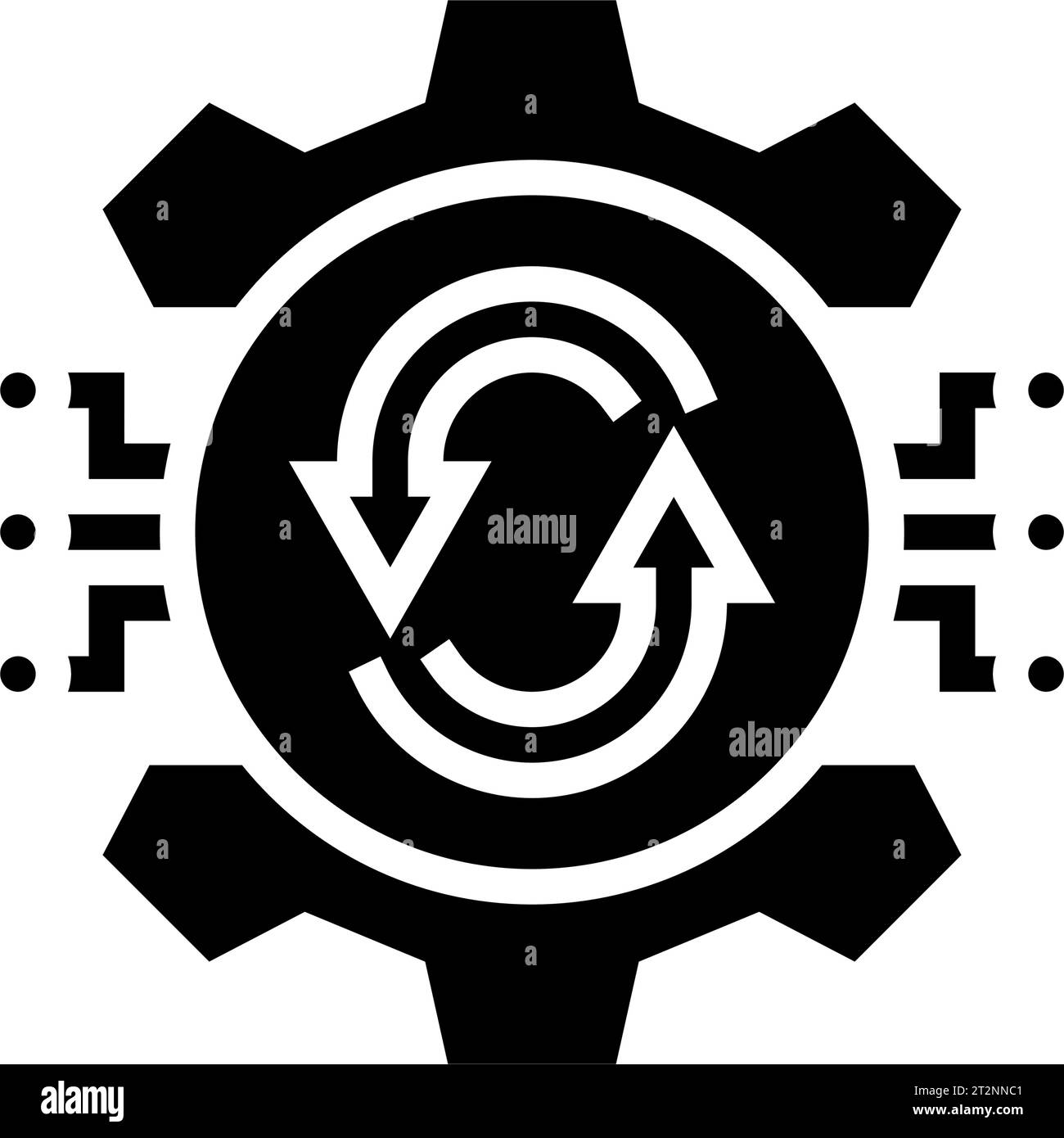 change management analyst glyph icon vector illustration Stock Vector ...