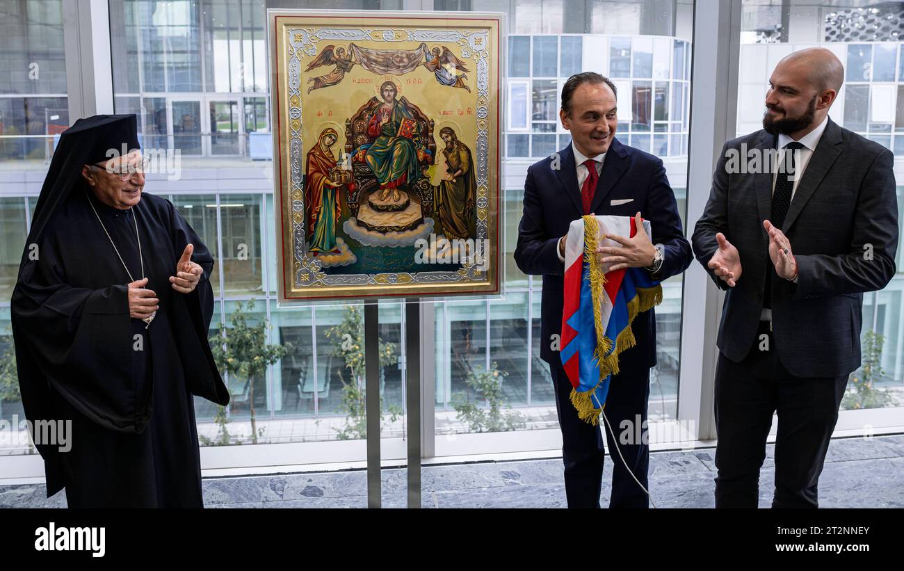 Youssef Absi donates a sacred icon to the Piedmont Region Youssef Absi ...