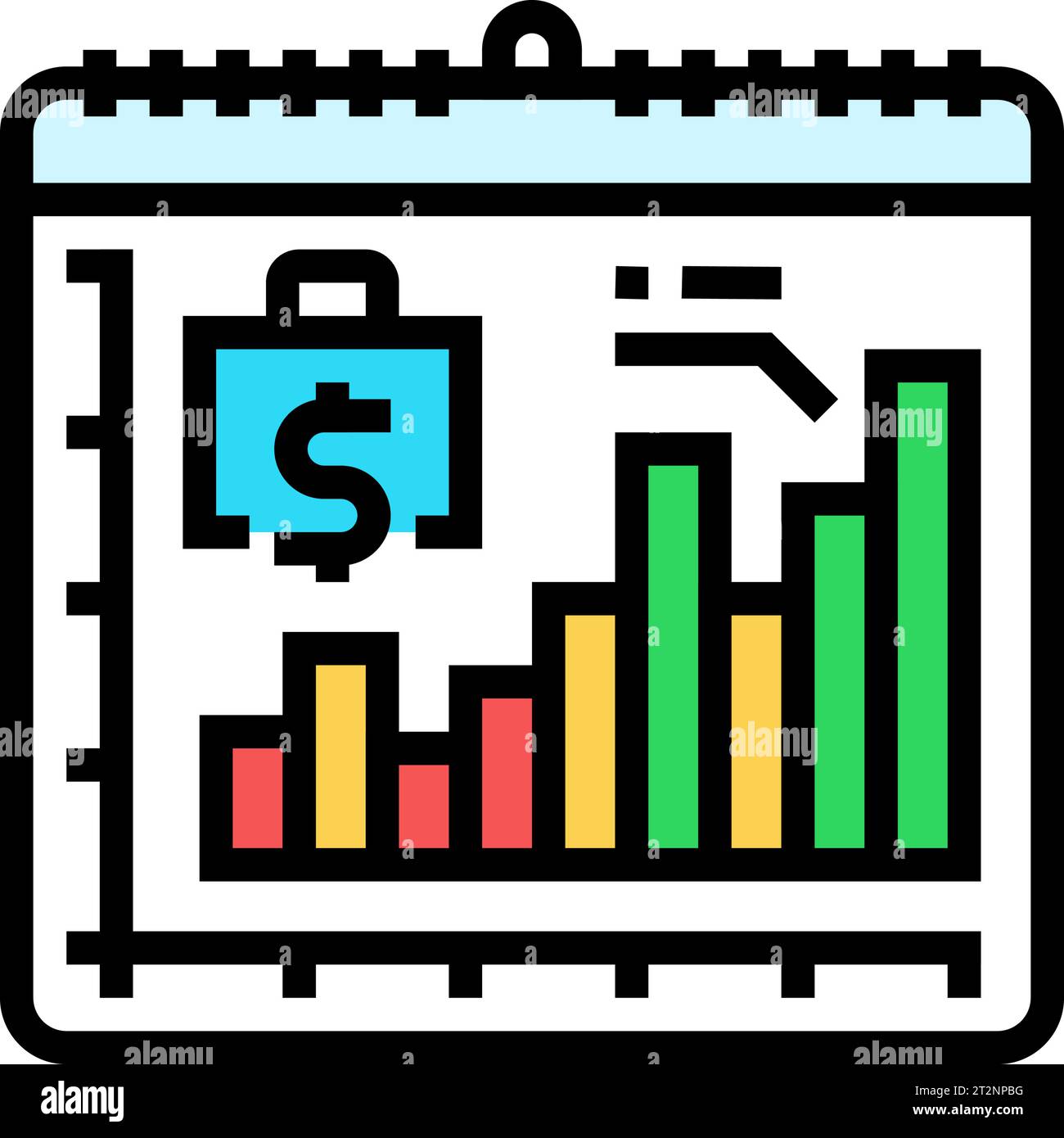 financial planning color icon vector illustration Stock Vector Image ...