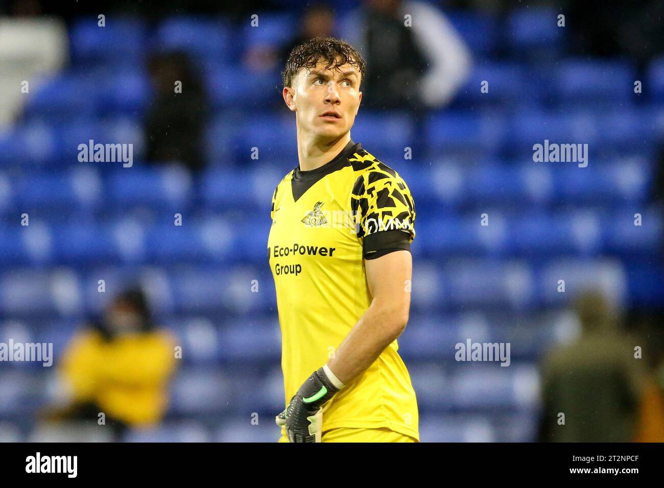 Birkenhead, UK. 20th Oct, 2023. Louis Jones, the goalkeeper of ...