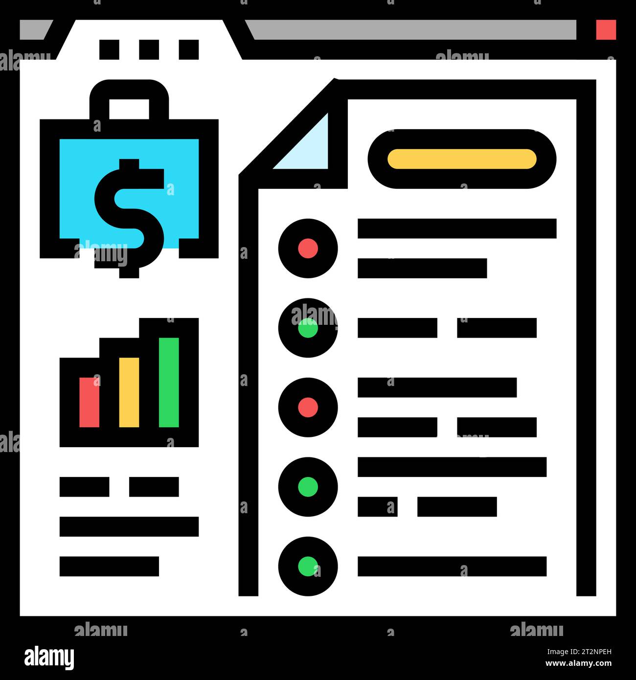 audit checklist color icon vector illustration Stock Vector Image & Art ...