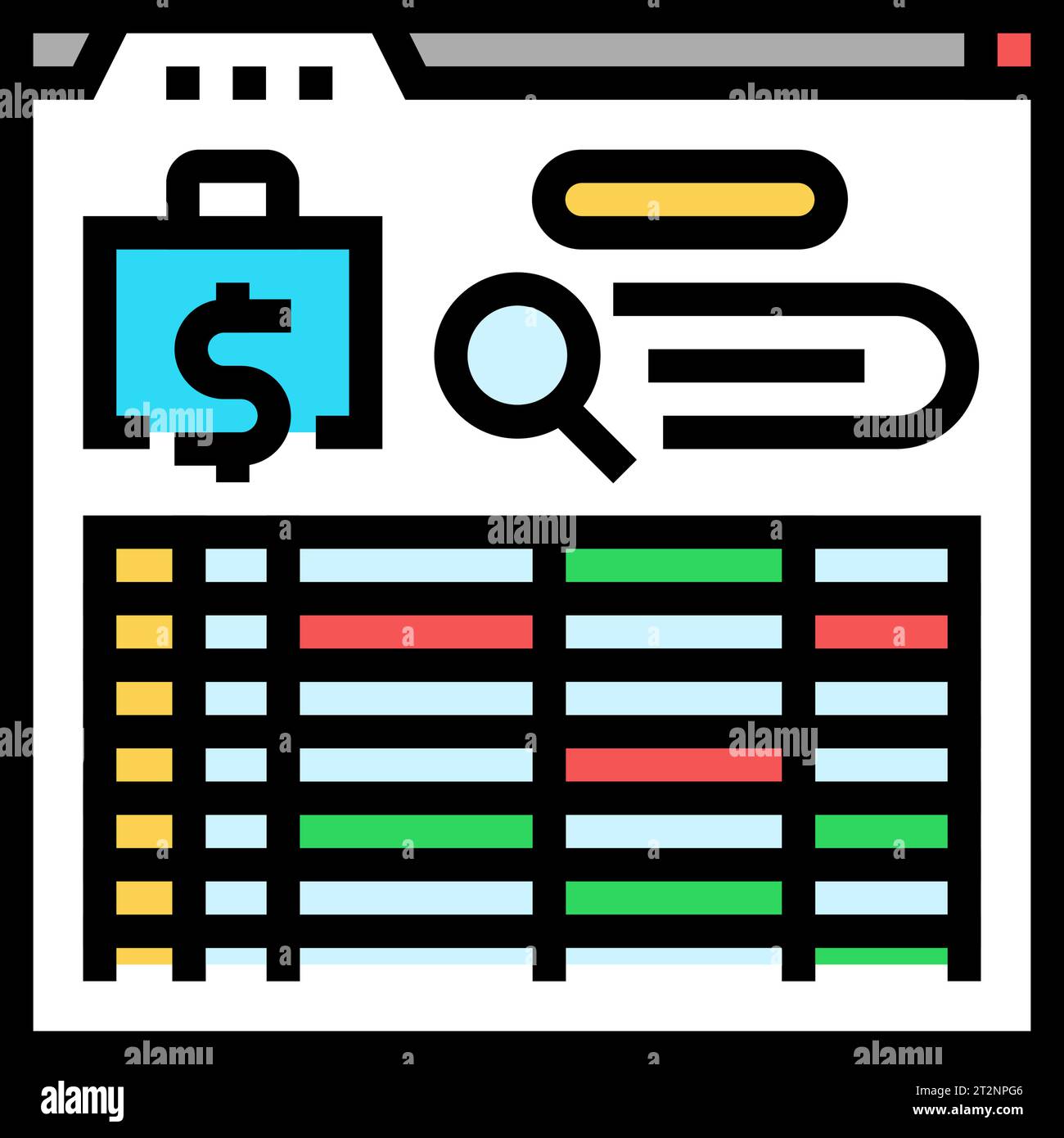 audit trail color icon vector illustration Stock Vector Image & Art - Alamy