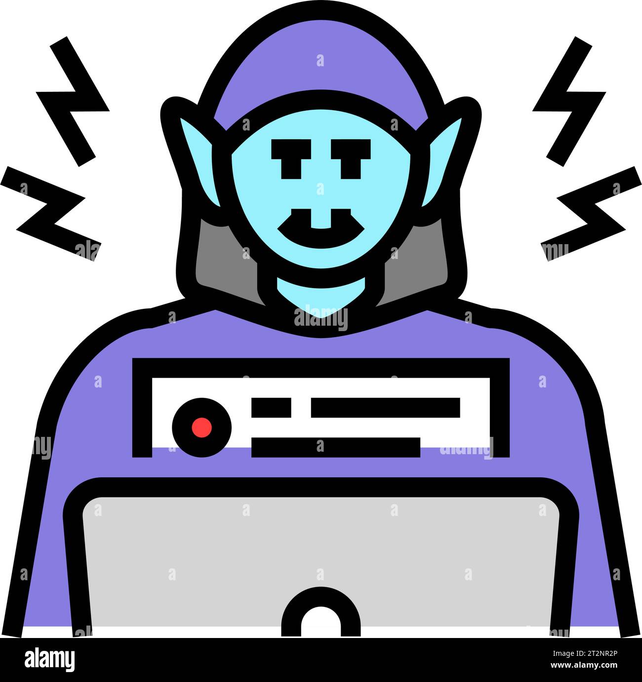 trolling cyberbullying color icon vector illustration Stock Vector ...