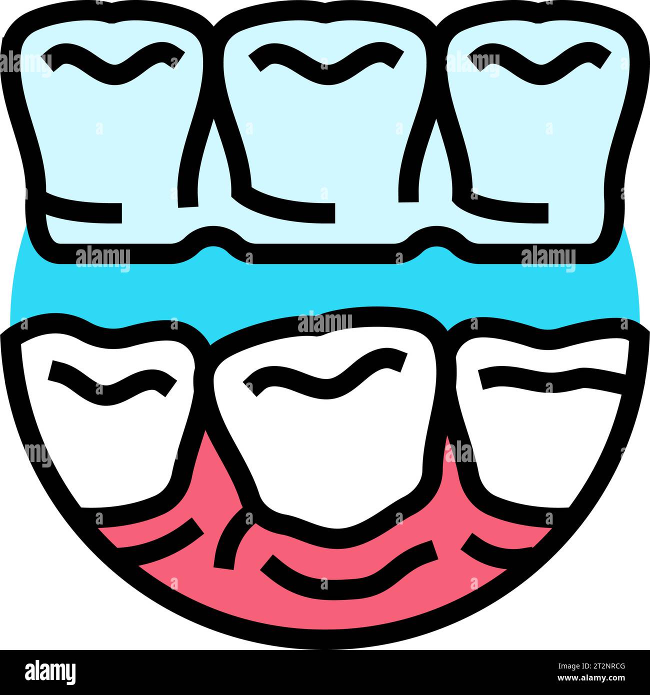 invisalign treatment color icon vector illustration Stock Vector Image ...