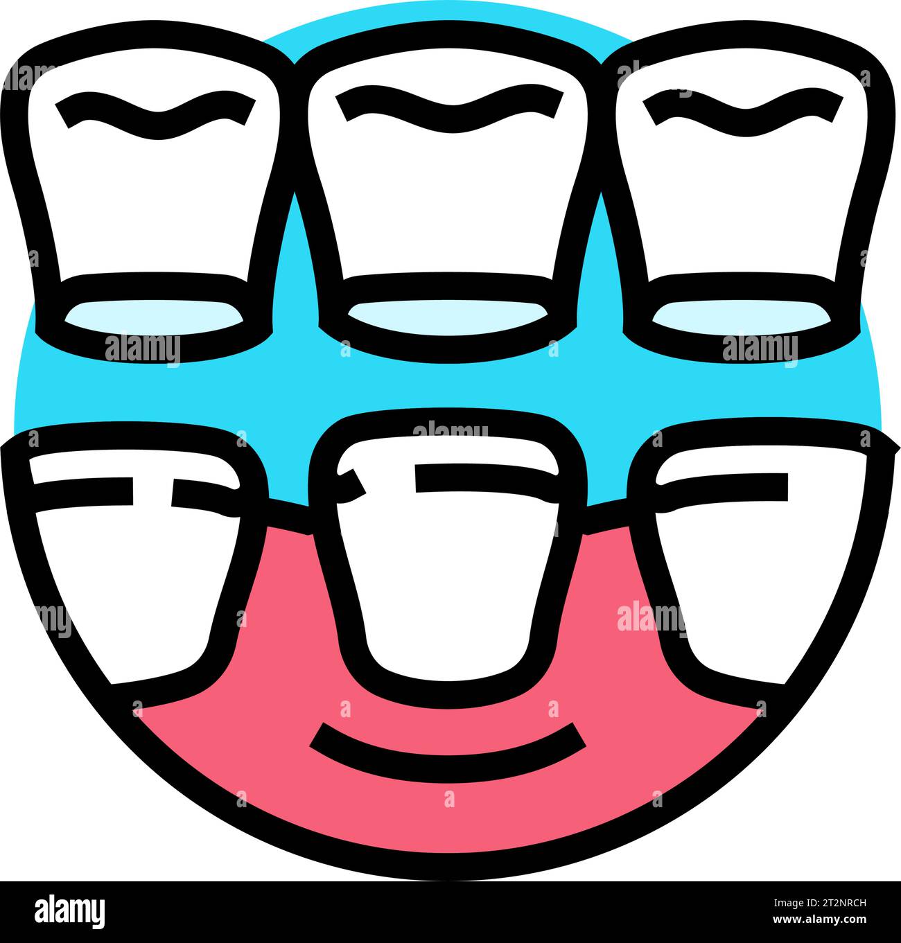 veneers dental procedure color icon vector illustration Stock Vector Image & Art - Alamy
