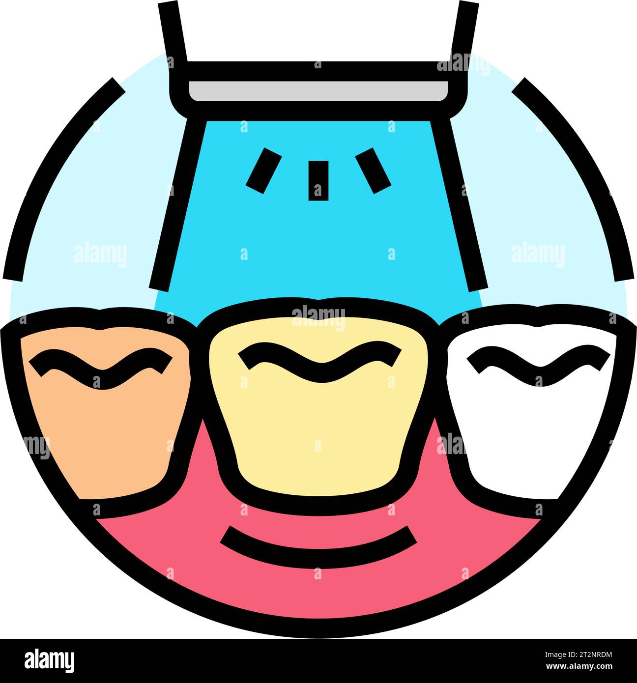 teeth whitening color icon vector illustration Stock Vector Image & Art ...