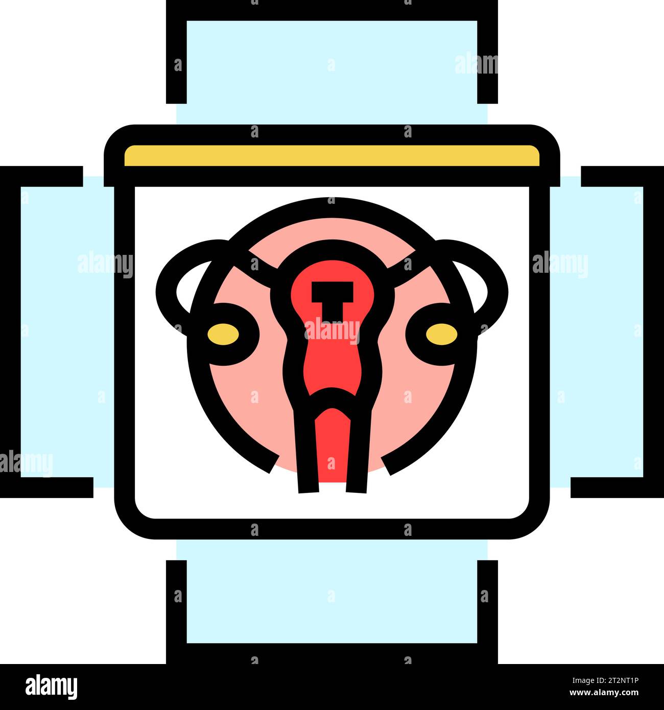 Menstrual Health Gynecologist Color Icon Vector Illustration Stock
