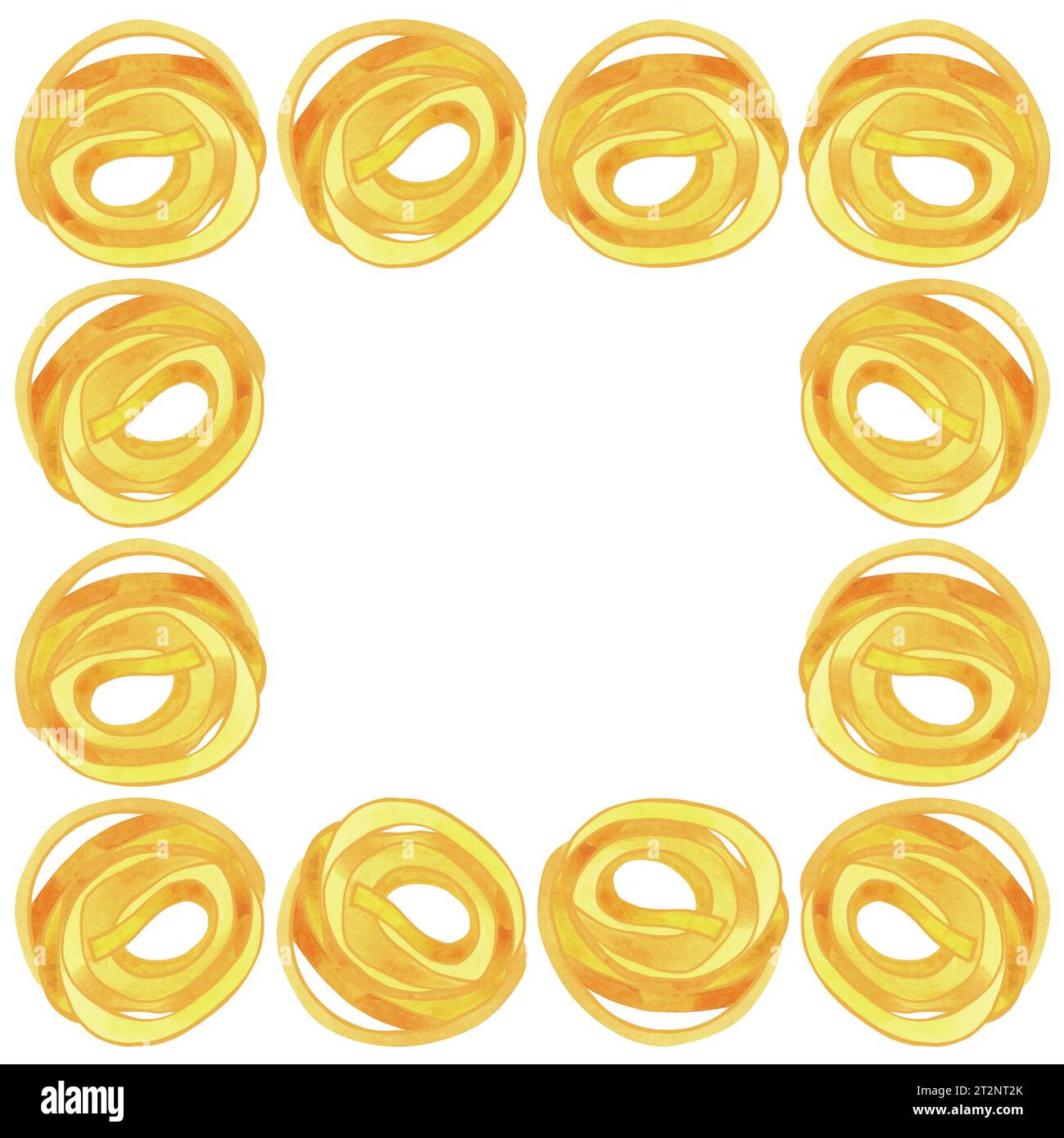 A square frame of different types of Italian pasta for designing menus ...