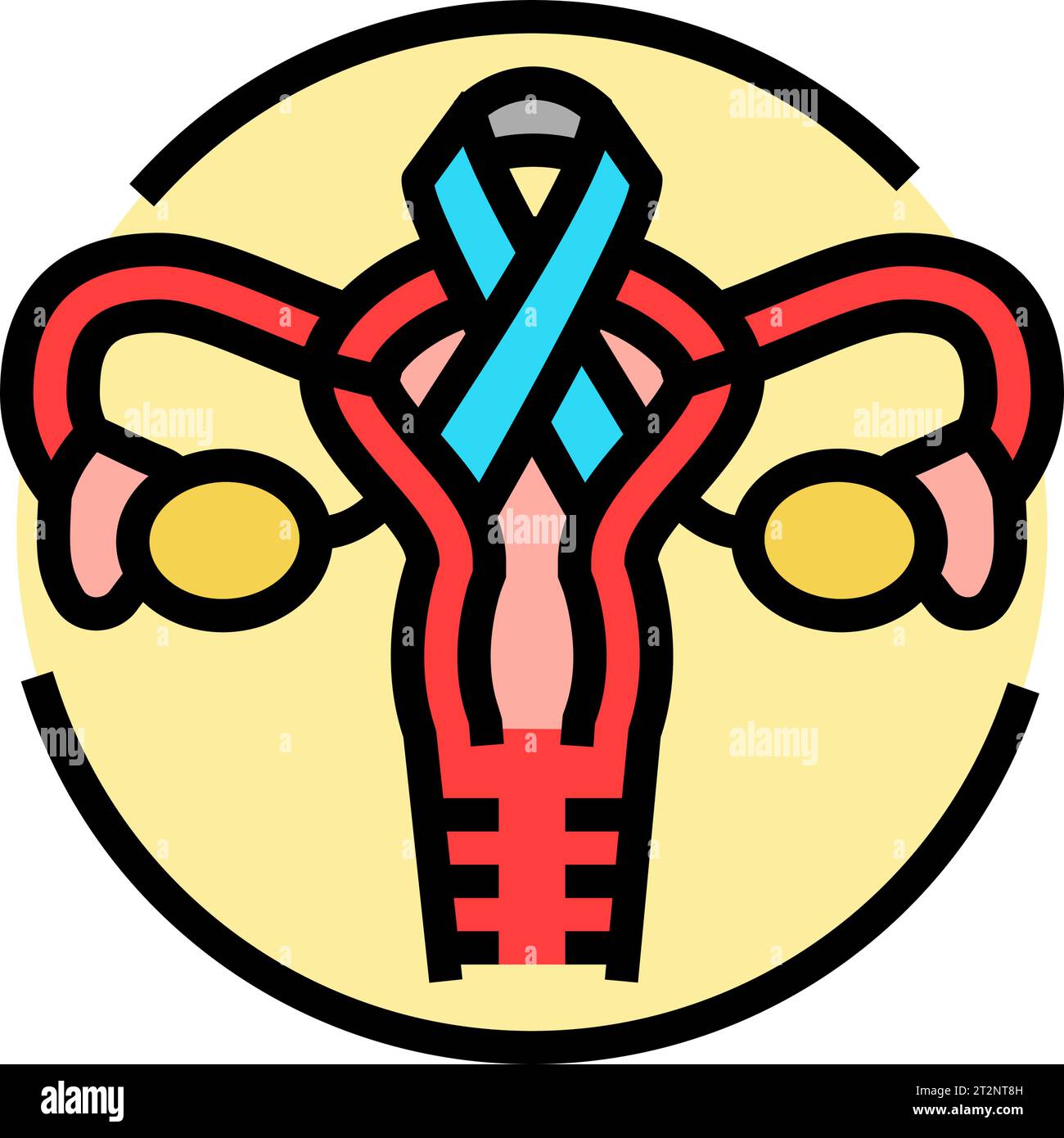 Cervical Health Gynecologist Color Icon Vector Illustration Stock