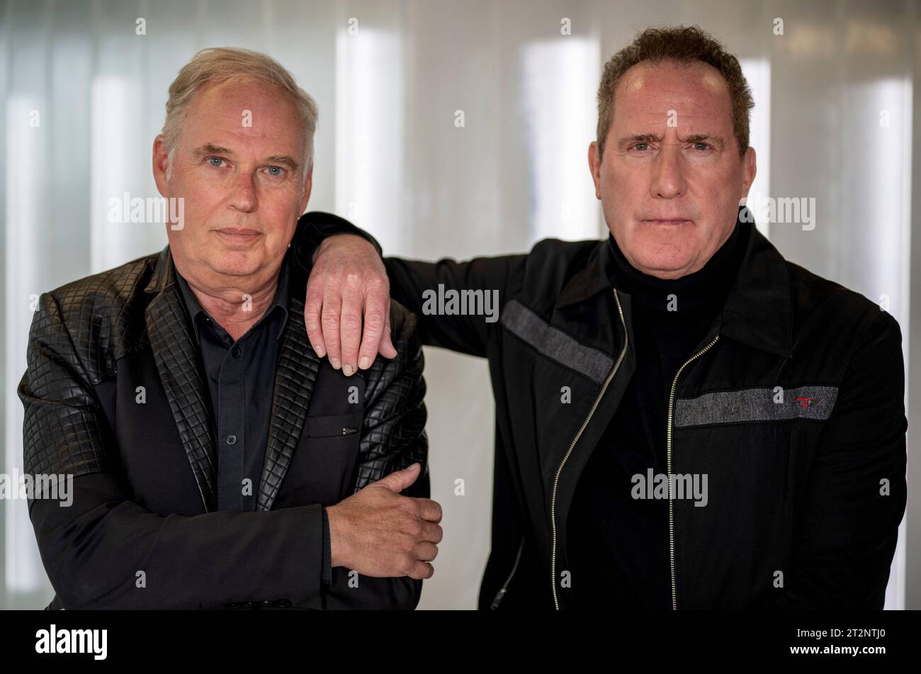 Berlin, Germany. 20th Oct, 2023. Paul Humphreys (l) and Andy McCluskey ...