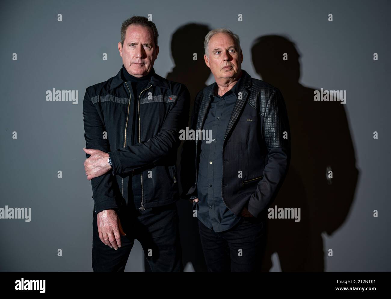 Berlin, Germany. 20th Oct, 2023. Andy McCluskey (l) and Paul Humphreys ...
