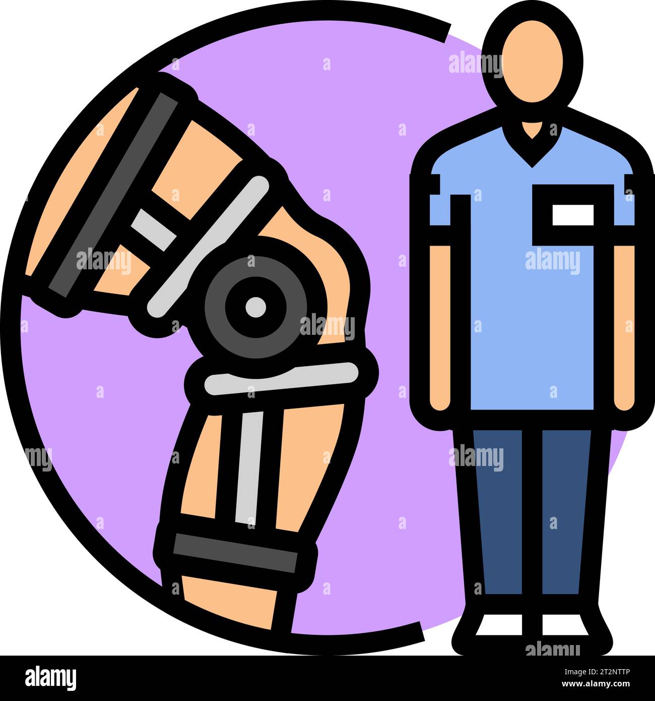 orthopedic technician color icon vector illustration Stock Vector Image ...
