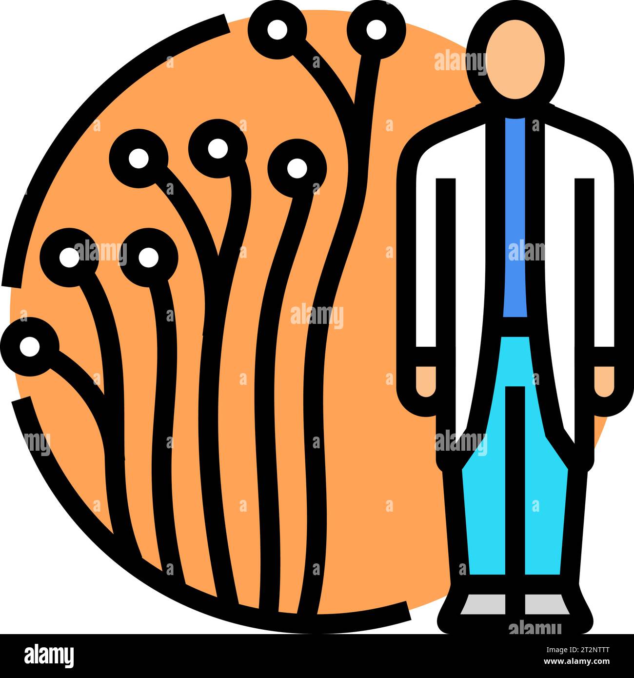 Eeg electrodes Stock Vector Images - Alamy