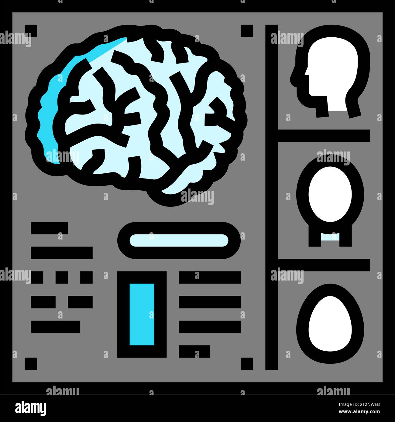 brain examination neurologist color icon vector illustration Stock ...