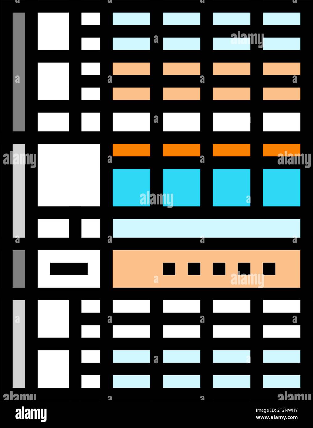 neurological chart color icon vector illustration Stock Vector Image ...