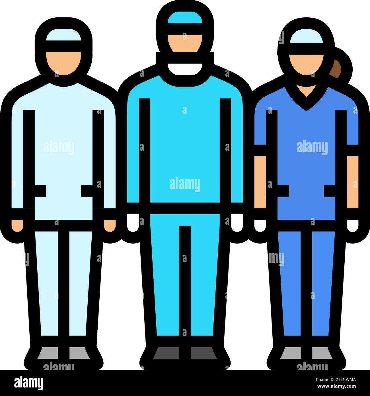 surgeon team color icon vector illustration Stock Vector Image & Art ...
