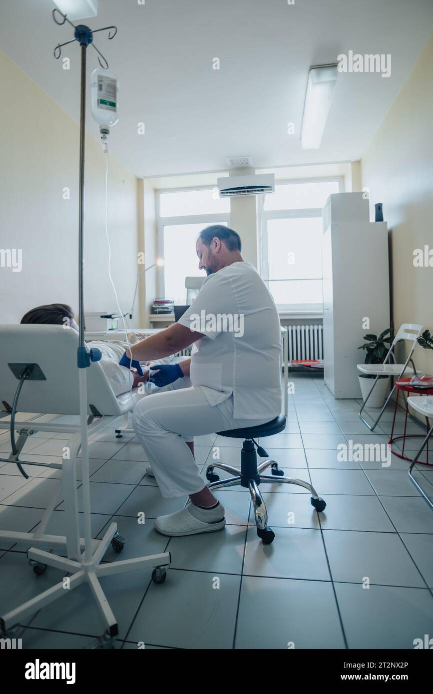 Healthcare Professionals Discussing Patient's Diagnosis in Office ...