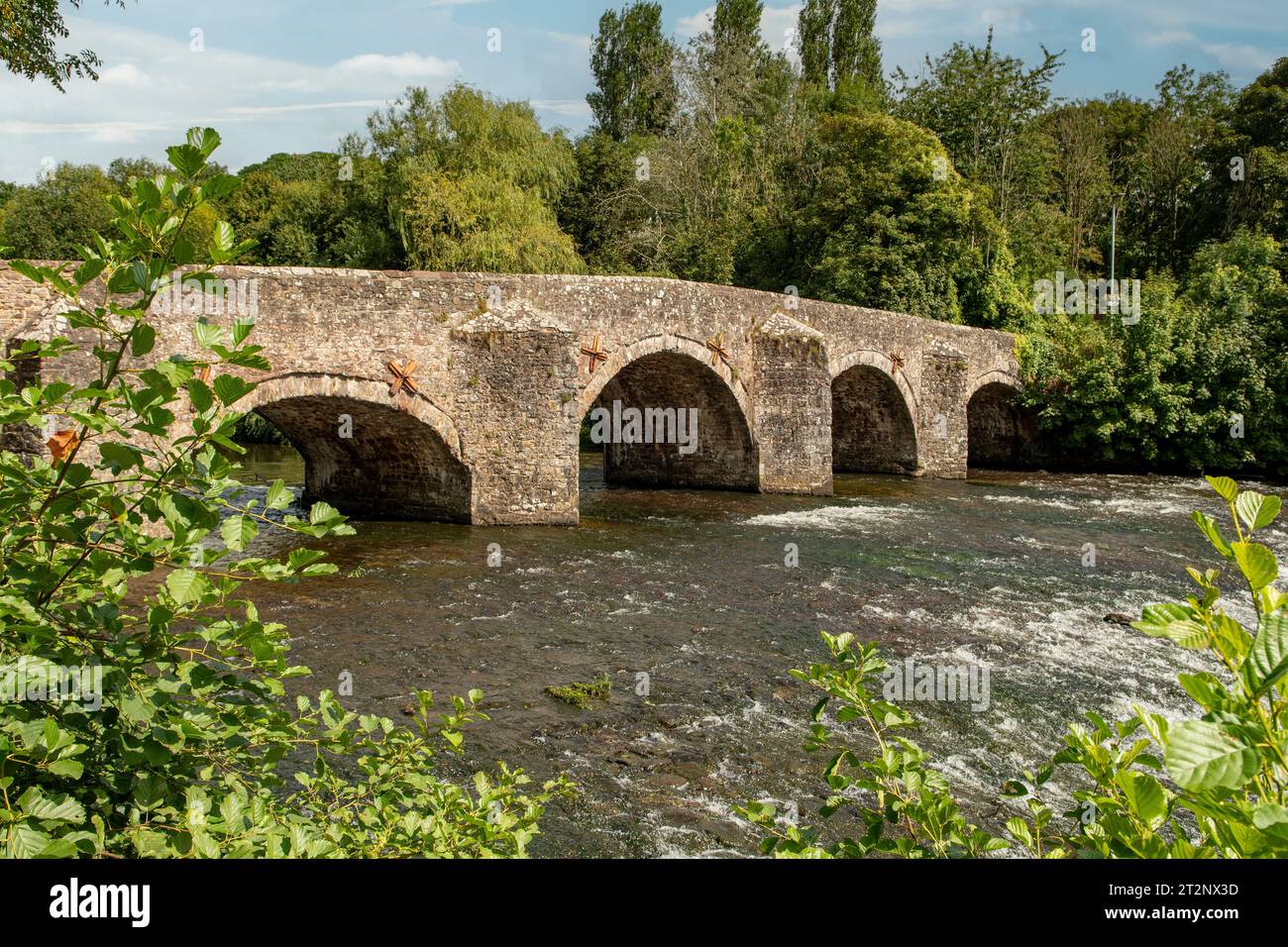 Bridge over River Exe, Bickleigh, Devon, England Stock Photo - Alamy