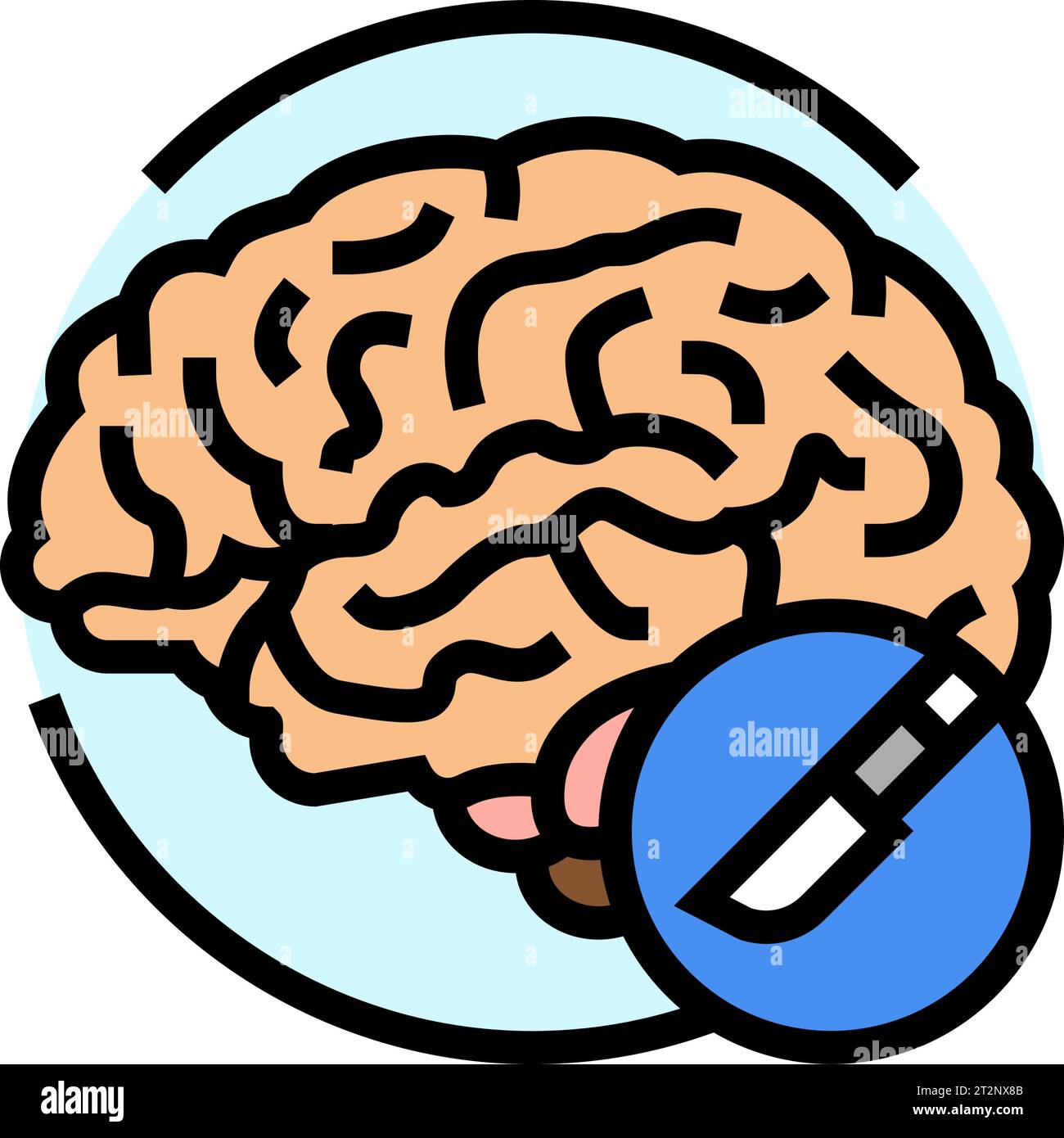 brain surgery color icon vector illustration Stock Vector Image & Art ...