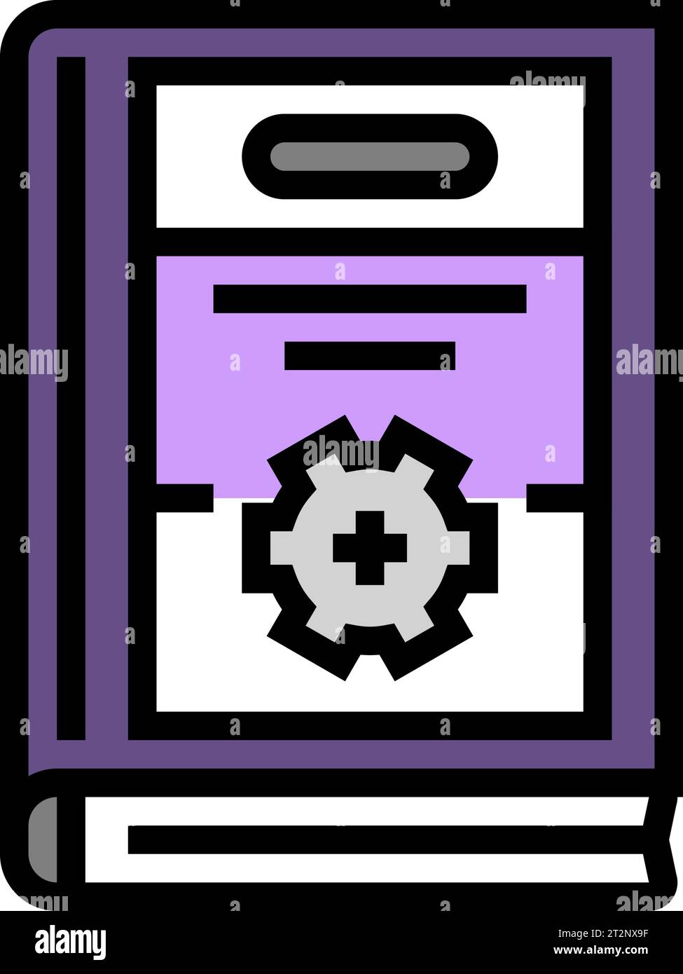 instruction manuals technical writer color icon vector illustration ...