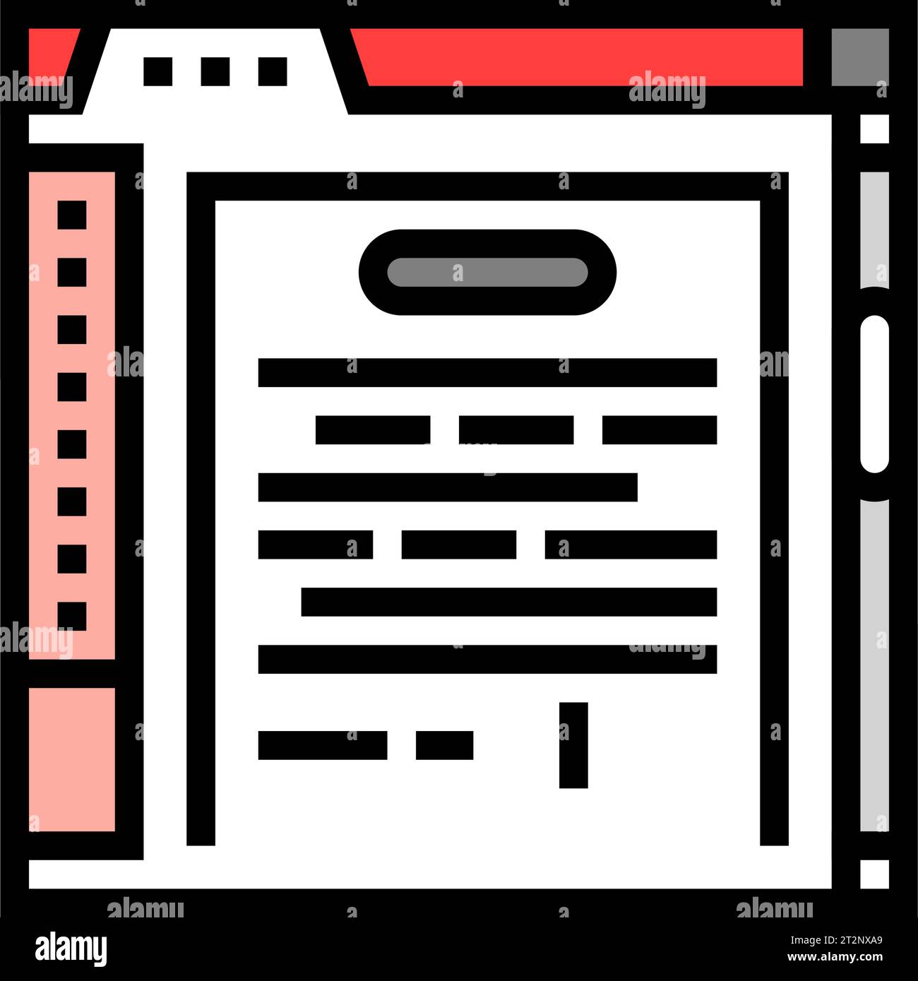 Writing Manuals Technical Writer Color Icon Vector Illustration Stock Vector Image And Art Alamy