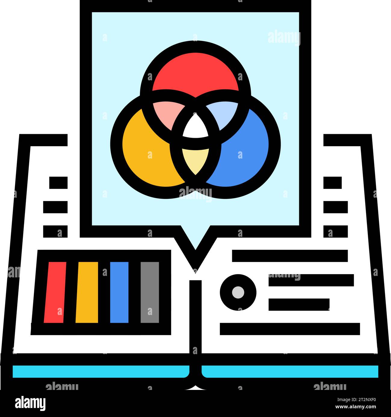style guides technical writer color icon vector illustration Stock ...