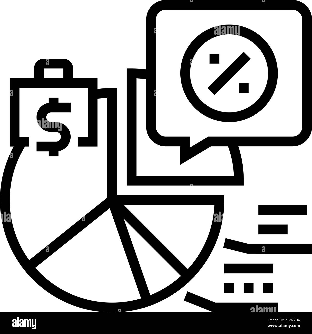 profit margin line icon vector illustration Stock Vector Image & Art ...