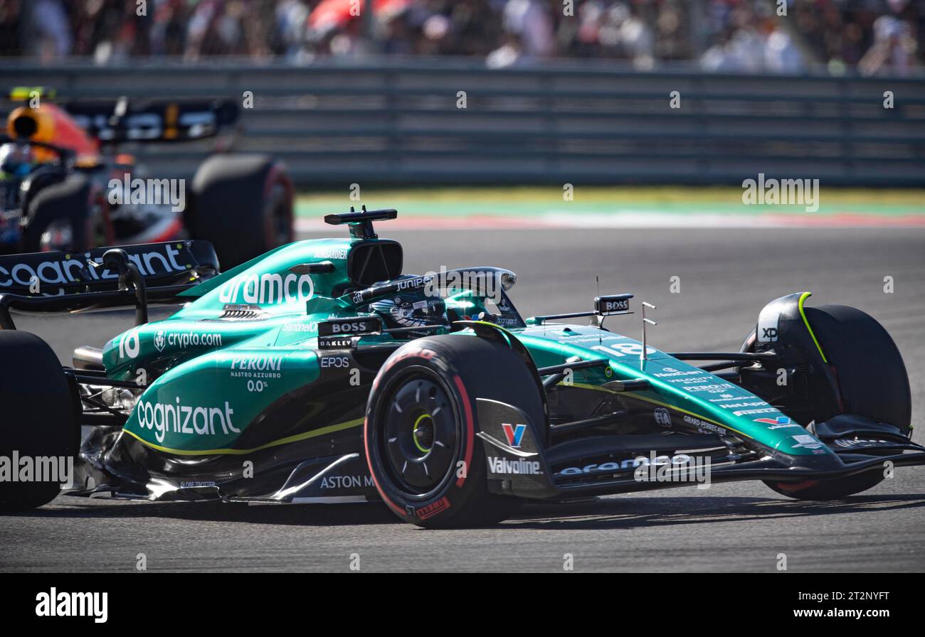 Austin, Texas, USA. 20th Oct, 2023. 18.Aston Martin Aramco Cognizant F1 ...