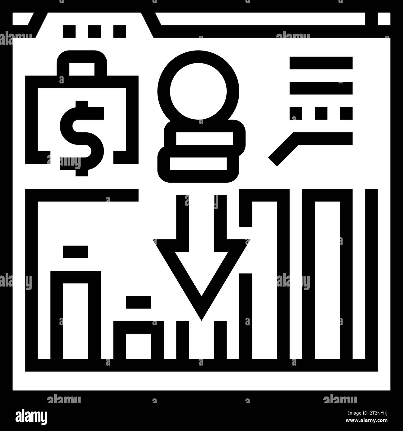 income statement line icon vector illustration Stock Vector Image & Art ...