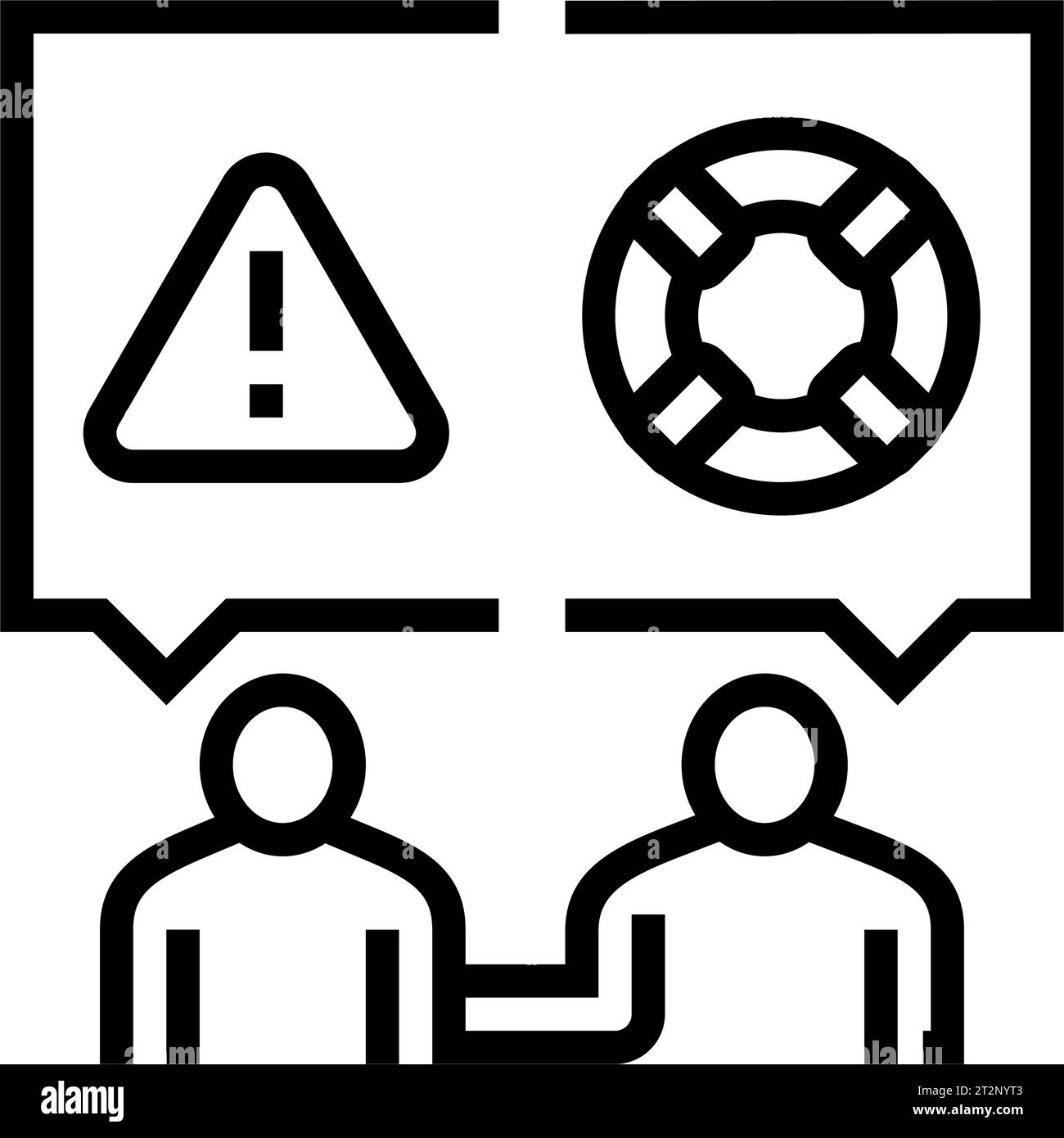 cyber victim support cyberbullying line icon vector illustration Stock ...