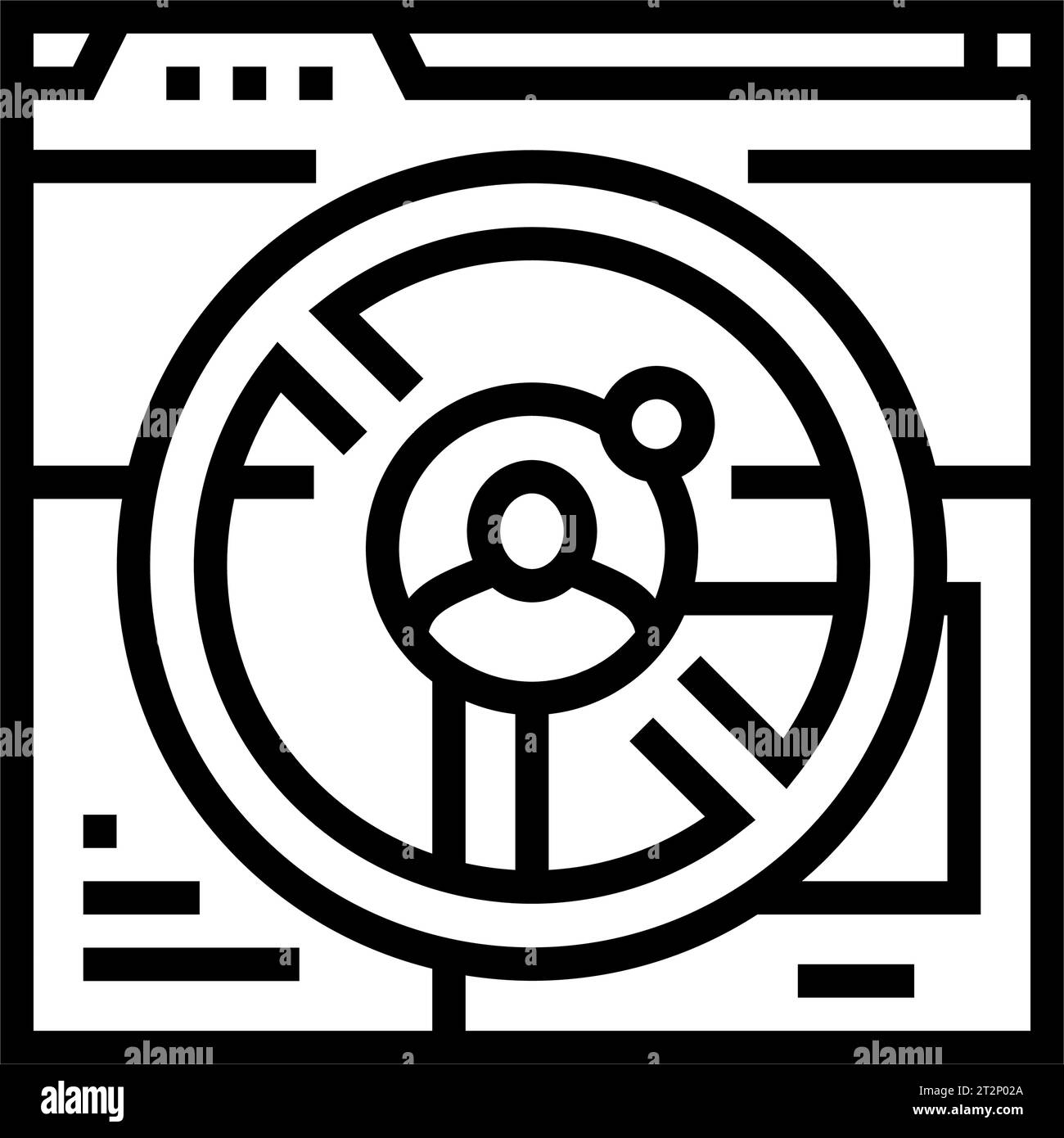 fake profile cyberbullying line icon vector illustration Stock Vector ...