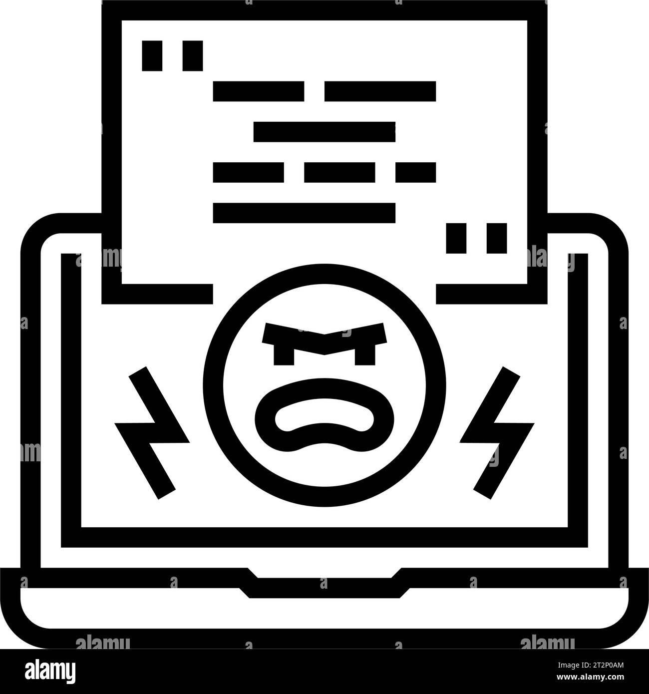 online harassment cyberbullying line icon vector illustration Stock ... online harassment cyberbullying line icon vector illustration Stock ...