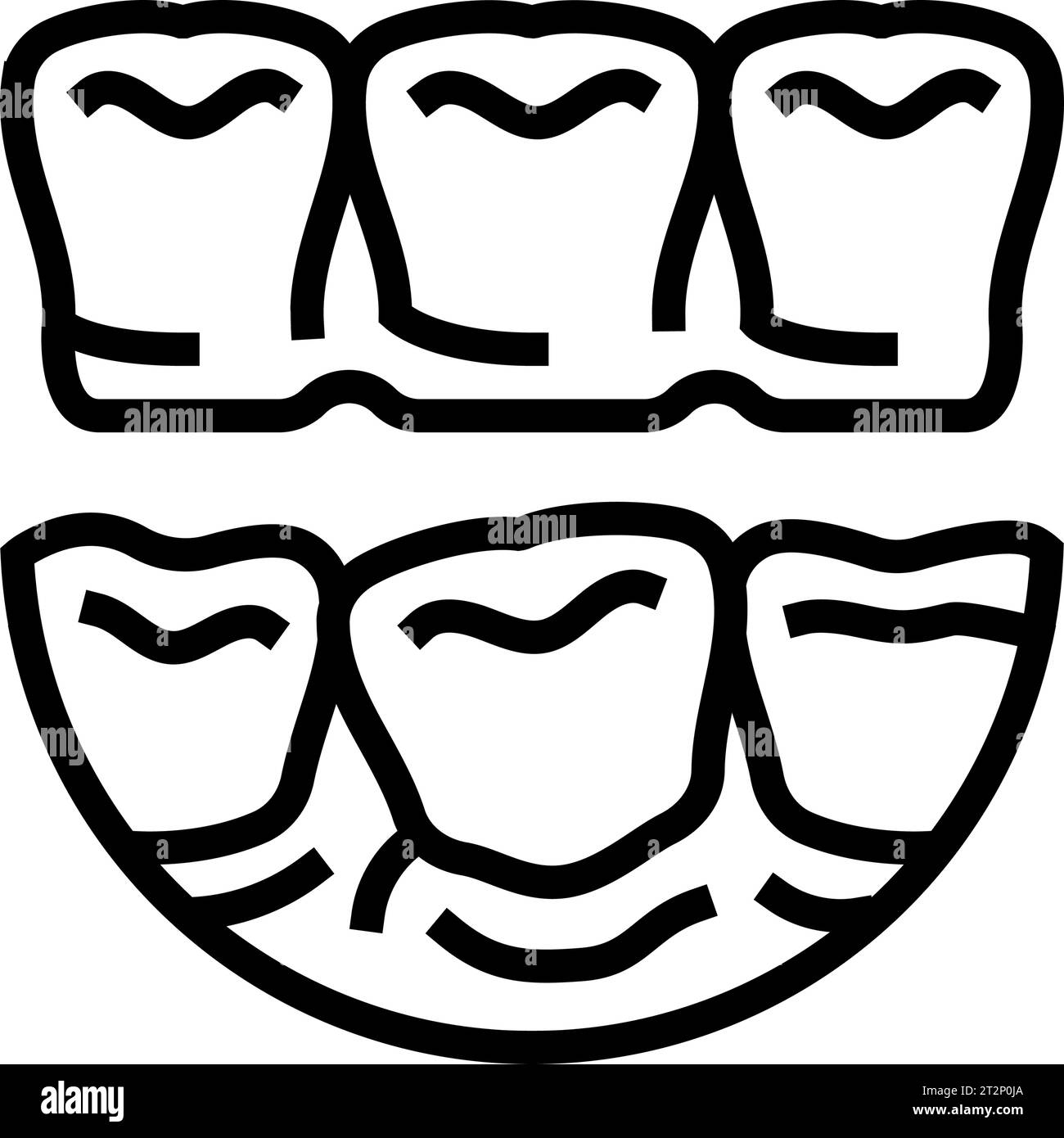 invisalign treatment line icon vector illustration Stock Vector Image ...
